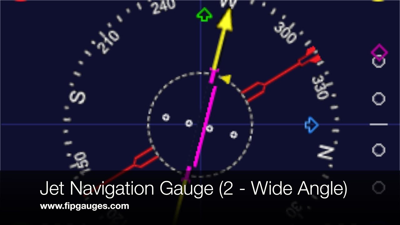 Jet Navigation Wide Angle Gauge - Saitek/Logitech Flight Information ...