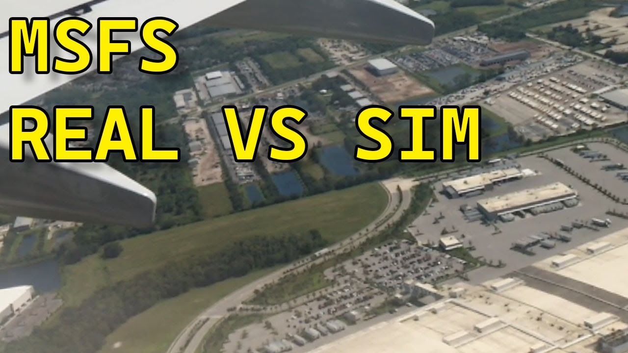 REAL VS FLIGHT SIMULATOR - MSFS - YouTube