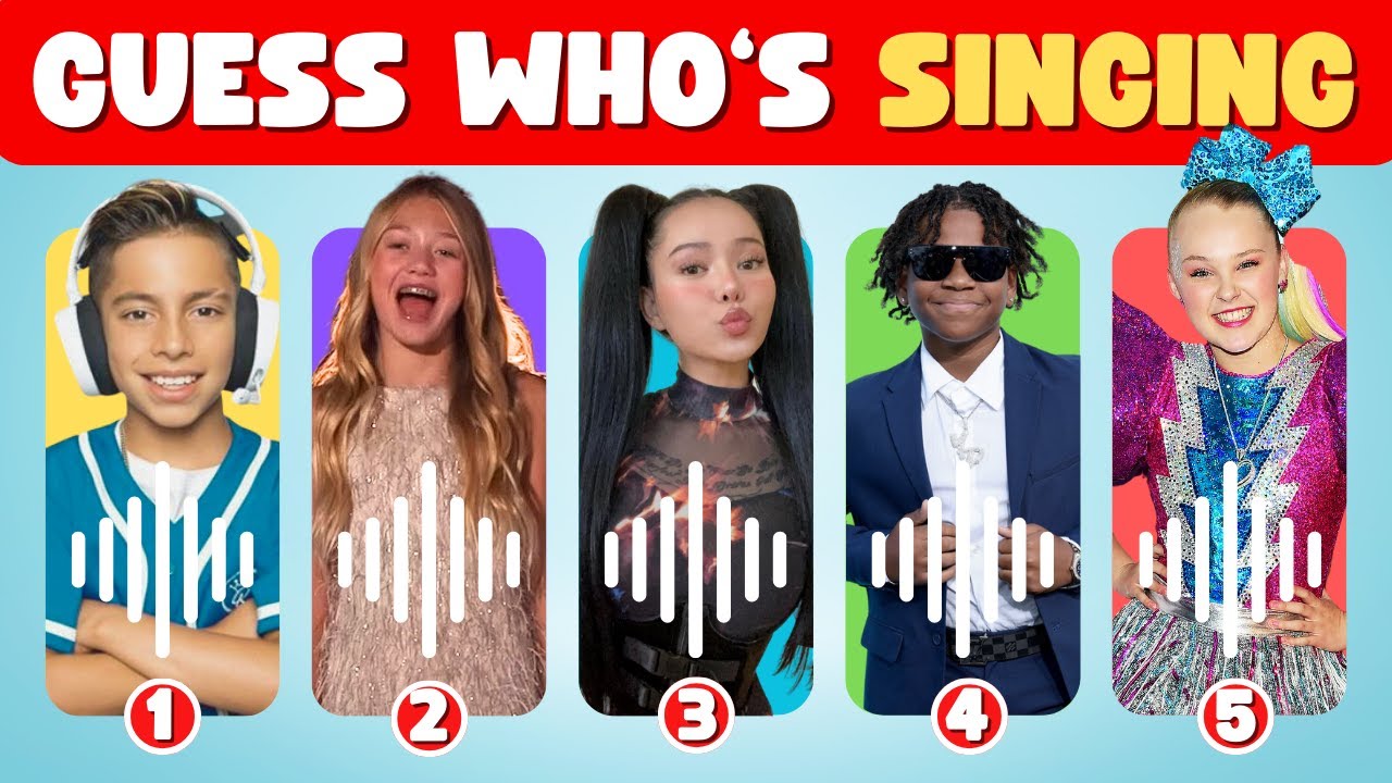 🎵 Guess Who's Singing 🎤 | King Ferran, Young Dylan, JoJo Siwa, Bella ...