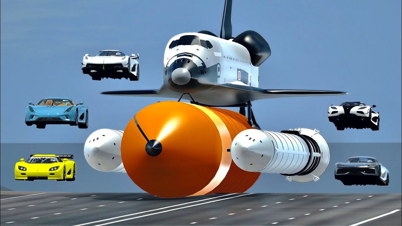 Koenigsegg Hypercars vs NASA Space Shuttle - Drag Race 20 KM - YouTube