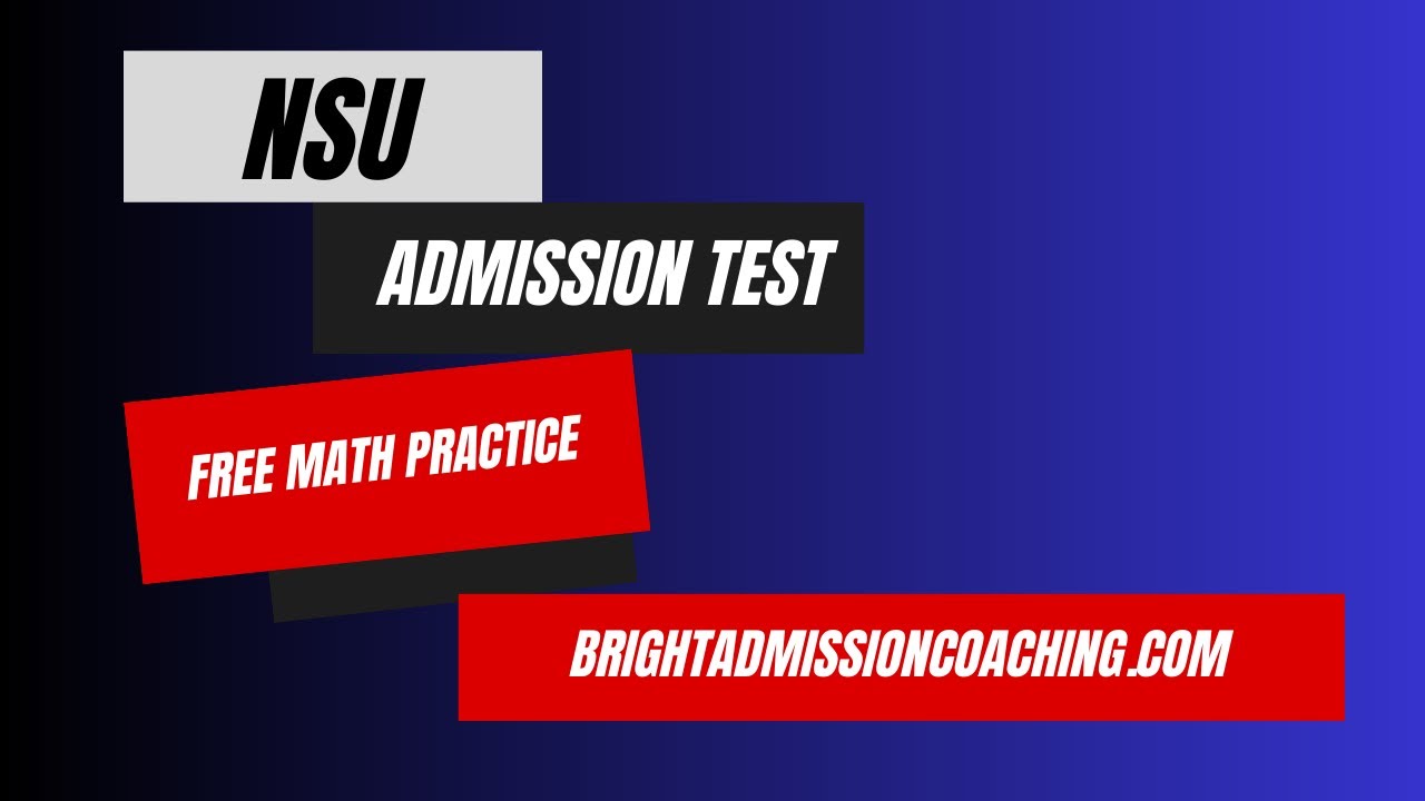 North South University Admission Test Question Pattern | North South ...