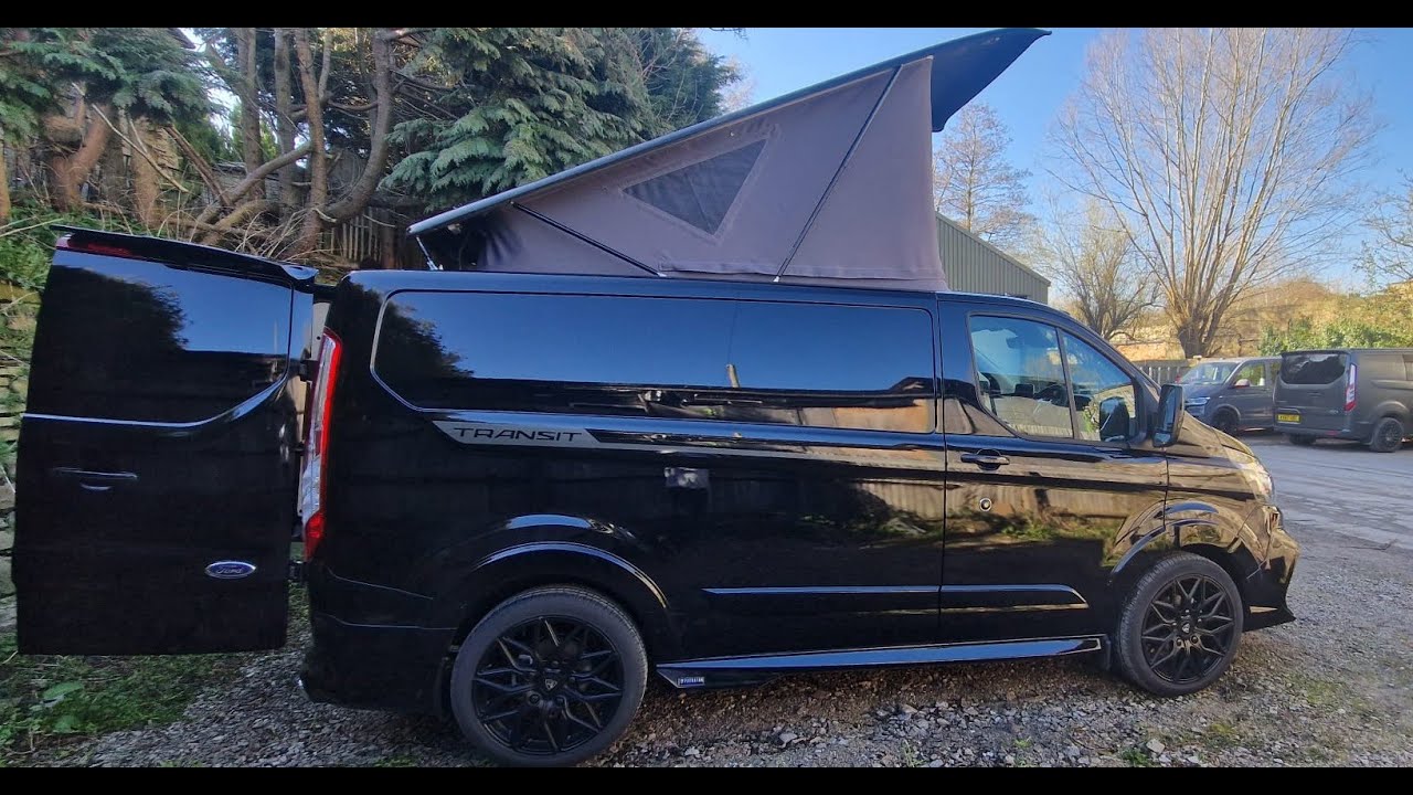 Transit Custom Limited Camper Conversion - Pop Top, Rear Light Clusters ...