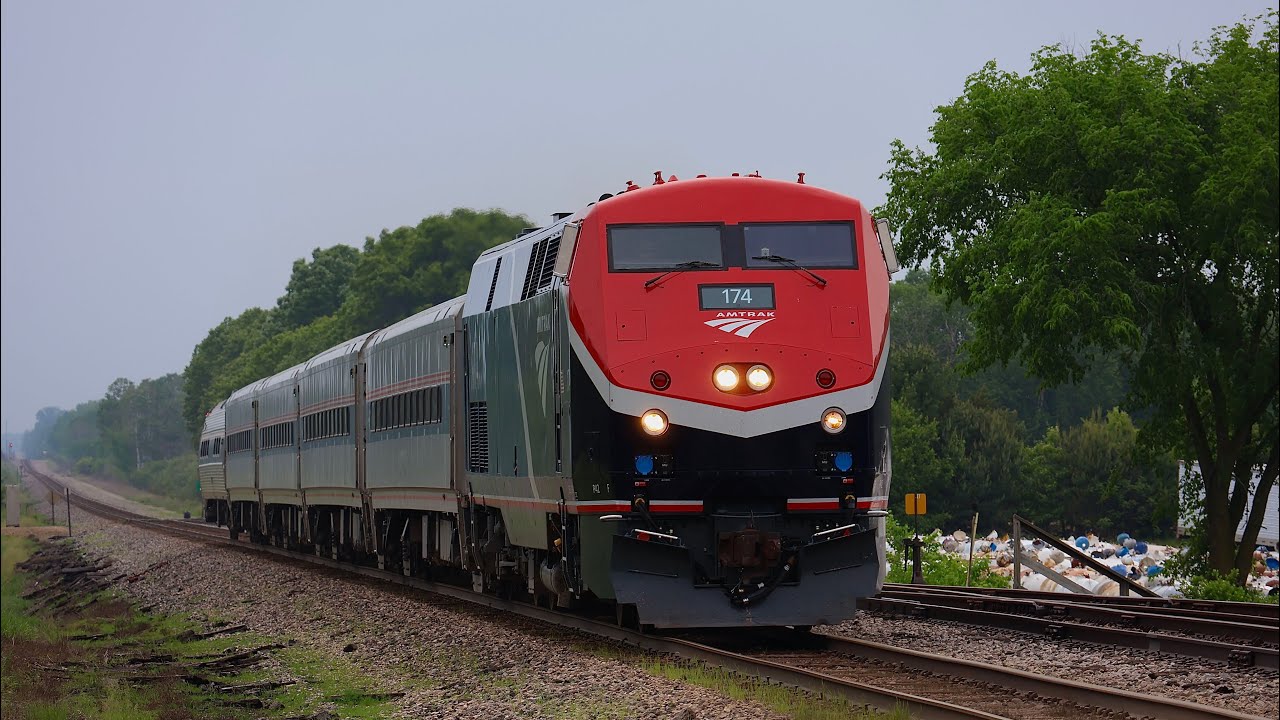 Amtrak Borealis Debut! EB Borealis Inaugural Run and CP 8781 leads 149 ...