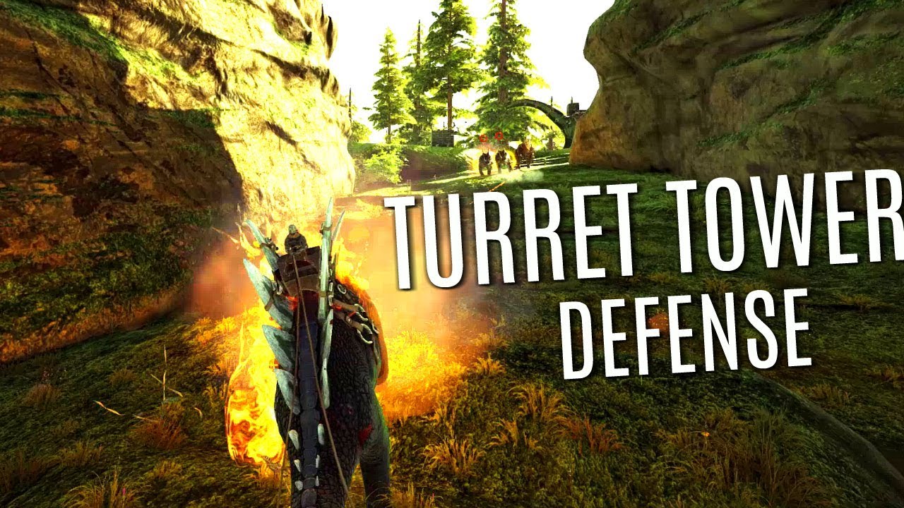 HUGE GROUP w/ BRONTOS vs. The 1x1 Turret Tower - Classic PVP - ARK ...