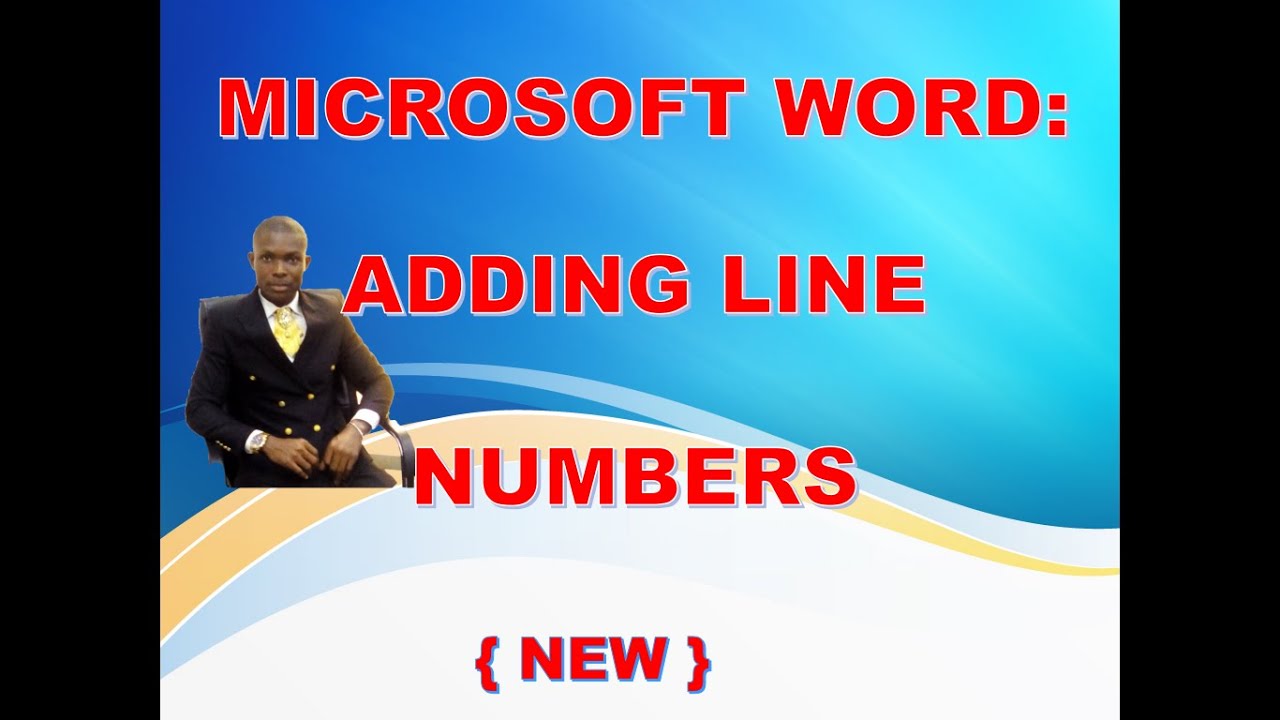LINE Numbering in MS WORD - YouTube
