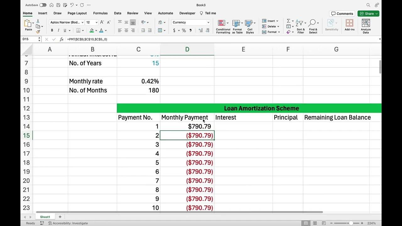 Mastering Loan Amortization: Excel Made Easy - YouTube