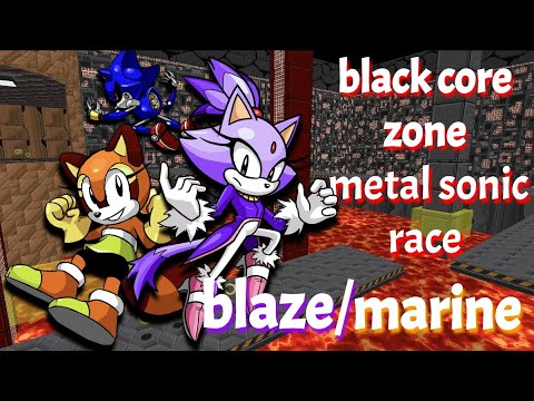 srb2 v2.2.10 - metal sonic race vs blaze/marine - YouTube