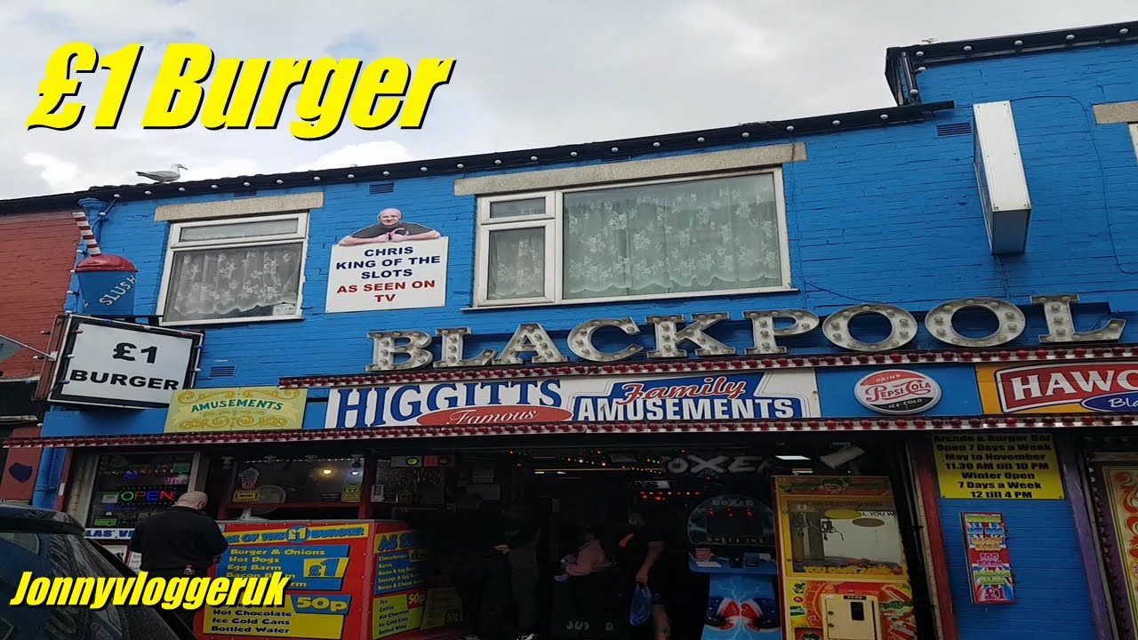 £1 Burger Blackpool One pound burger #blackpool - YouTube