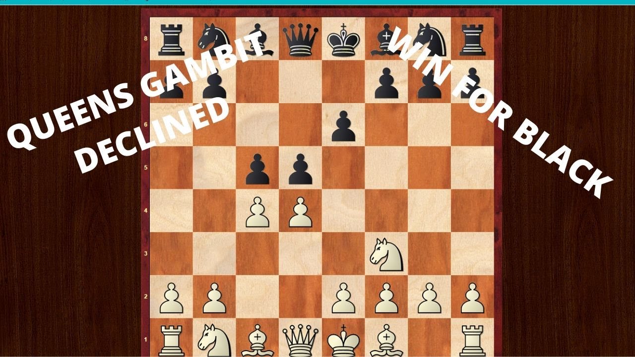 Queens Gambit Declined || Chess || Win for black - YouTube
