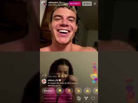 Ruby Nikara twerk et danse en live instagram avec Adrien des anges