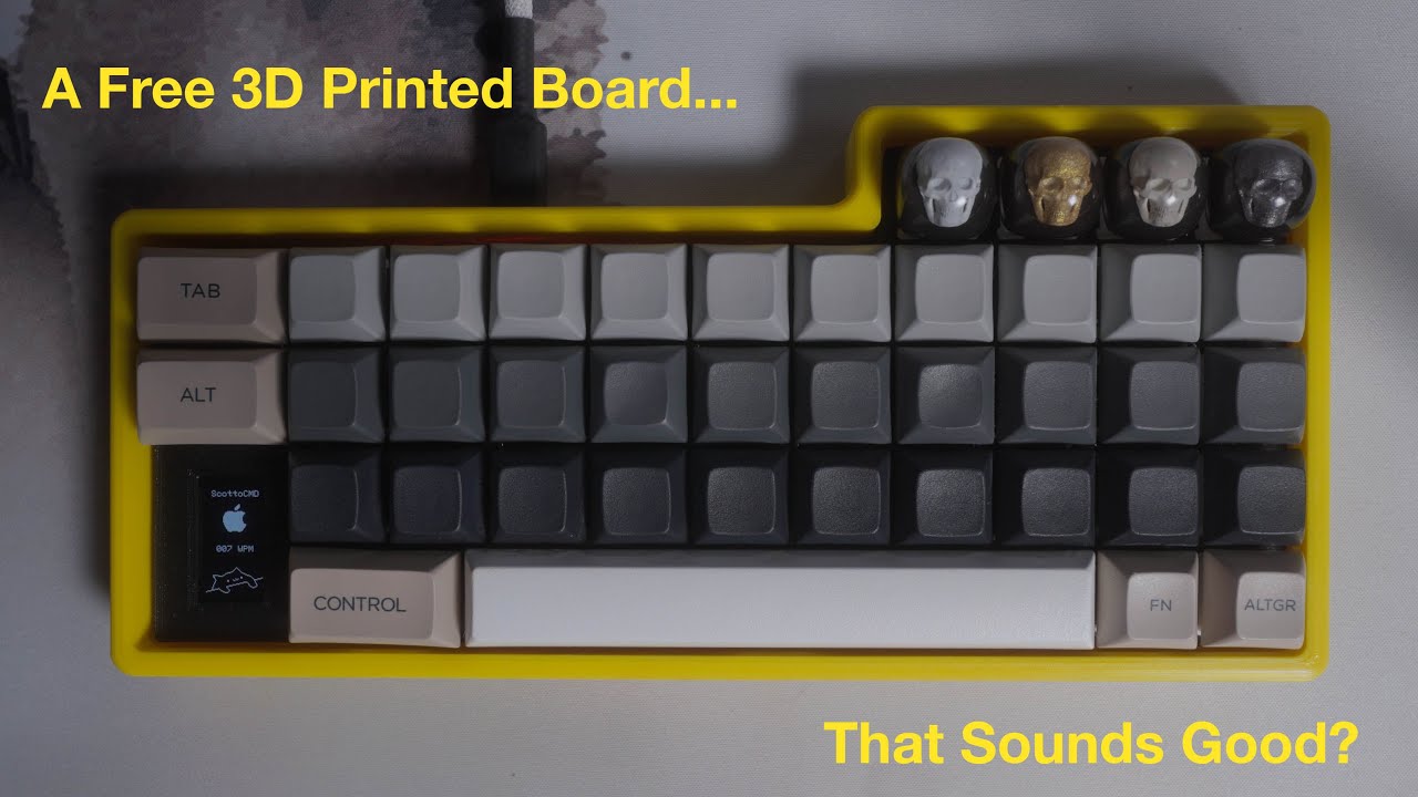 This 3D Printed Handwired Keyboard Should Not Sound This Good - YouTube