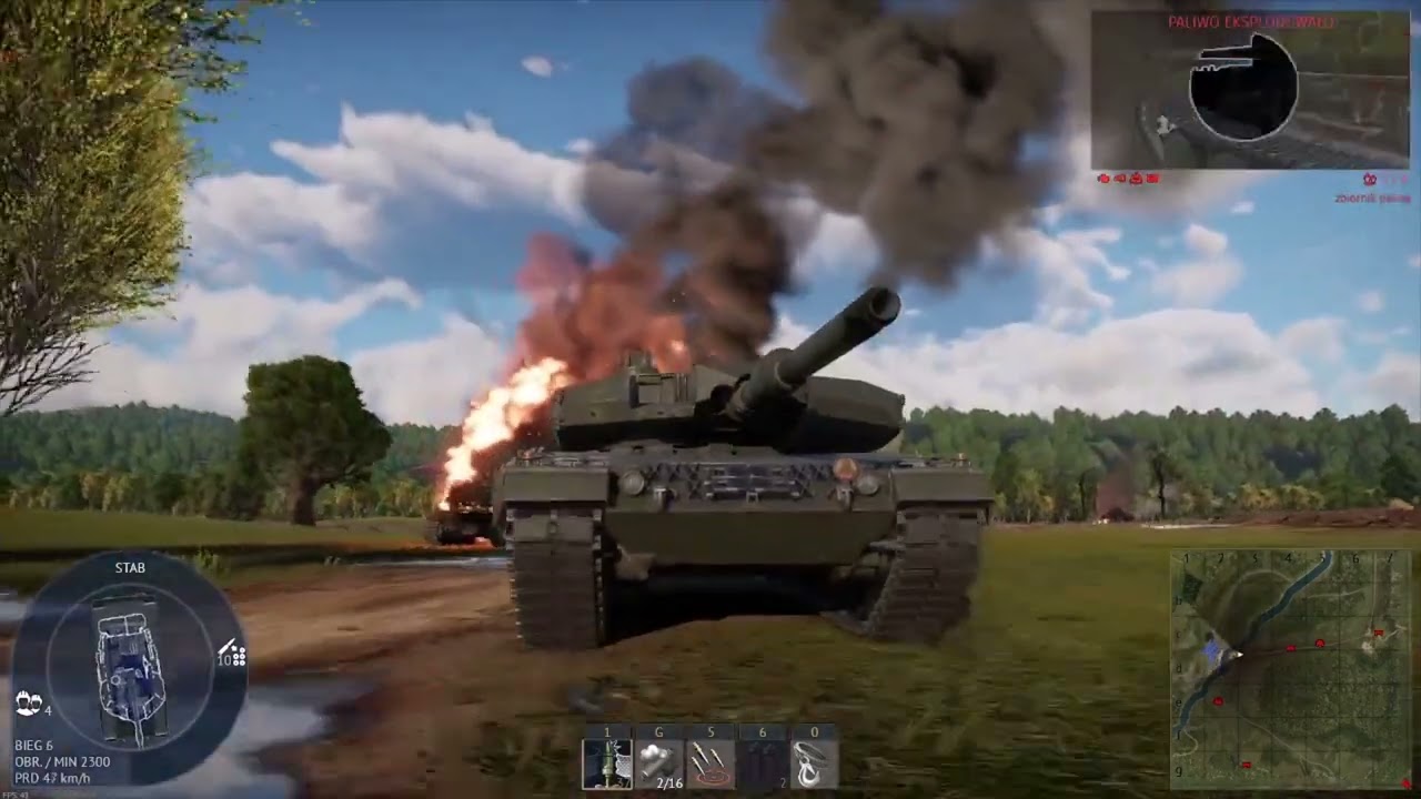 leopard 2 PL war thunder prezentacja czołów premiun 1 - YouTube
