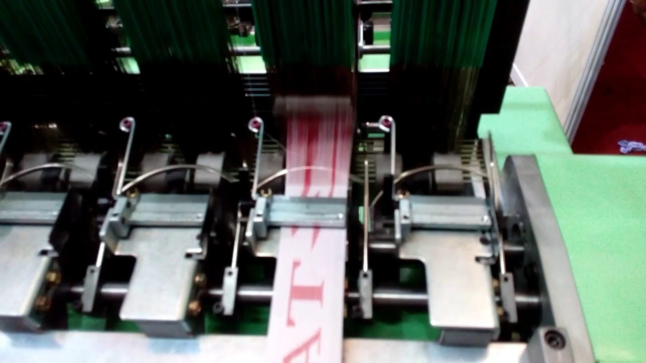 Ribbon fabric manufacturing process - YouTube