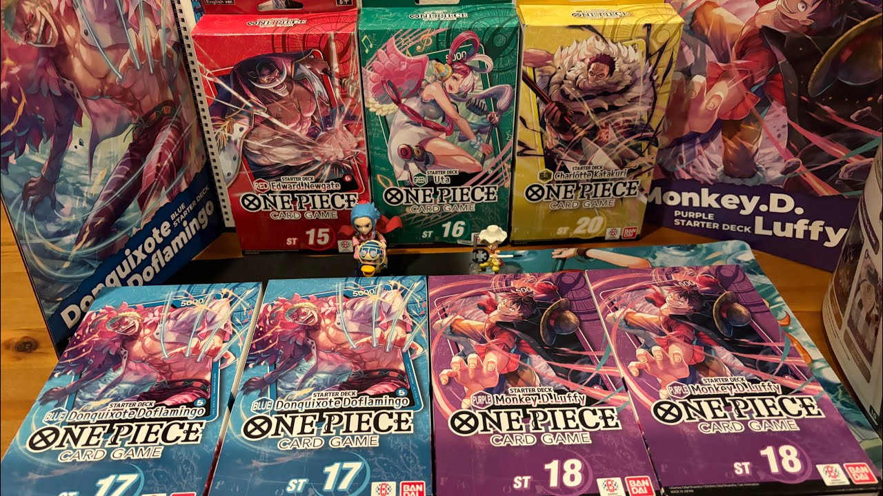 One Piece Doffy ST-17 and Luffy ST-18 Starter Decks and PRB-01 Rip!! 🕶️ ...