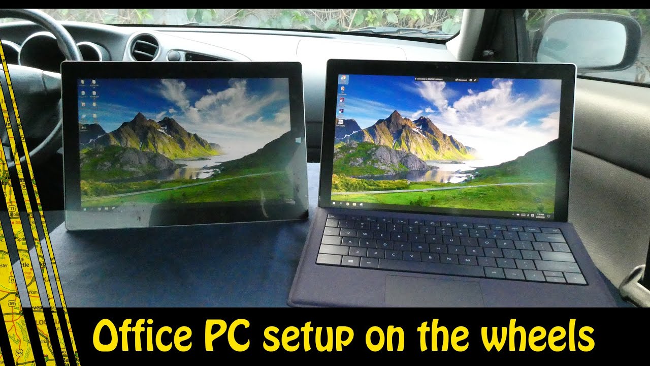 Office PC setup on the wheels for the remote work - YouTube