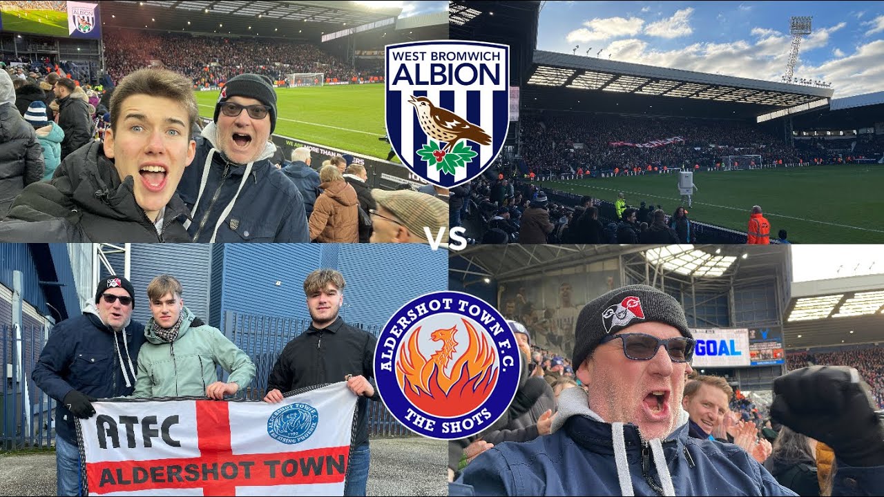 WBA VS ALDERSHOT (VLOG) *PYROS, LIMBS, A WIN, AS THE SHOTS TAKE OVER ...