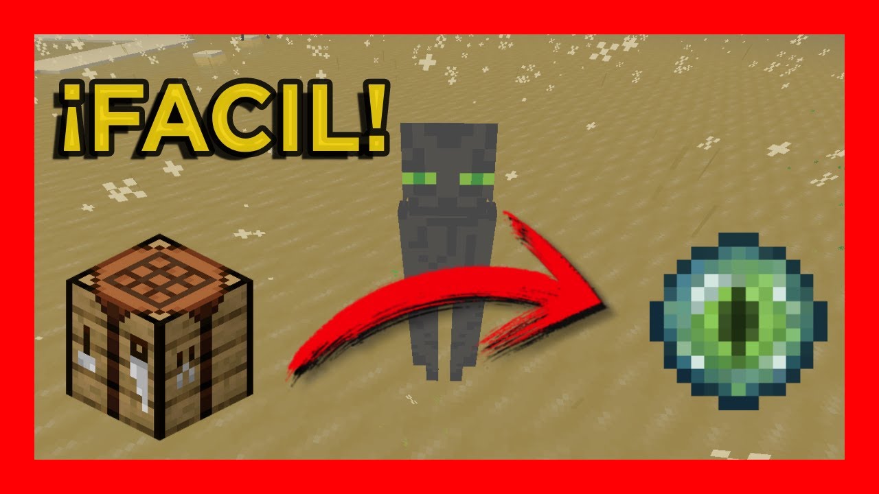 Como CREAR un OJO de ENDER en Minecraft /// [FACIL] - YouTube