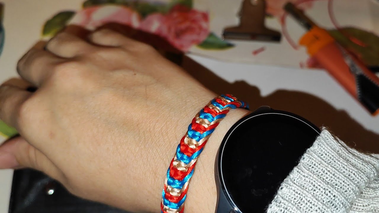 Bratara impletita/Braided bracelet - Tutorial - YouTube