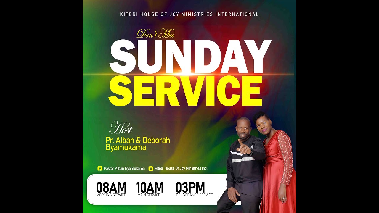 SUNDAY MAIN SERVICE - 288/JULY/2024 - YouTube