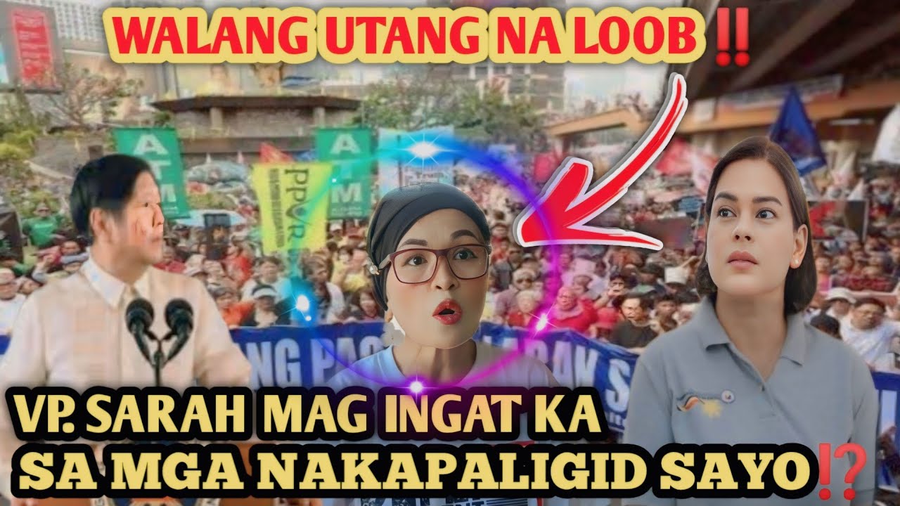 NAKU PO WALA DAW UTANG NA LOOB⁉️ VP.SARAH PINAG IINGAT ‼️ - YouTube