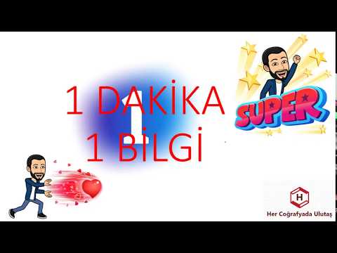 1 DAKİKA 1 BİLGİ (DOKUSUNA GÖRE YERLEŞMELER)