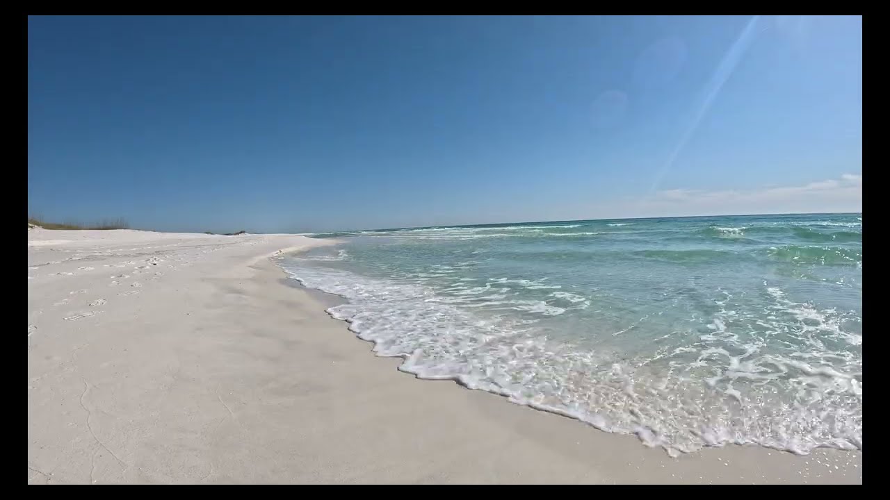 8K Emerald Coast Serenity | 3+ Hours of White Sands, Blue-Green Waters ...