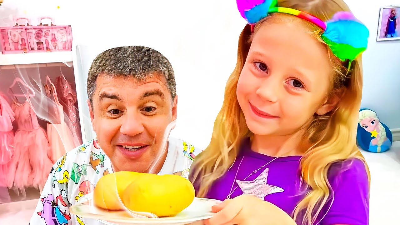 Nastya joue avec des jouets de cuisine - Compilation de vidéos pour enfants - YouTube
