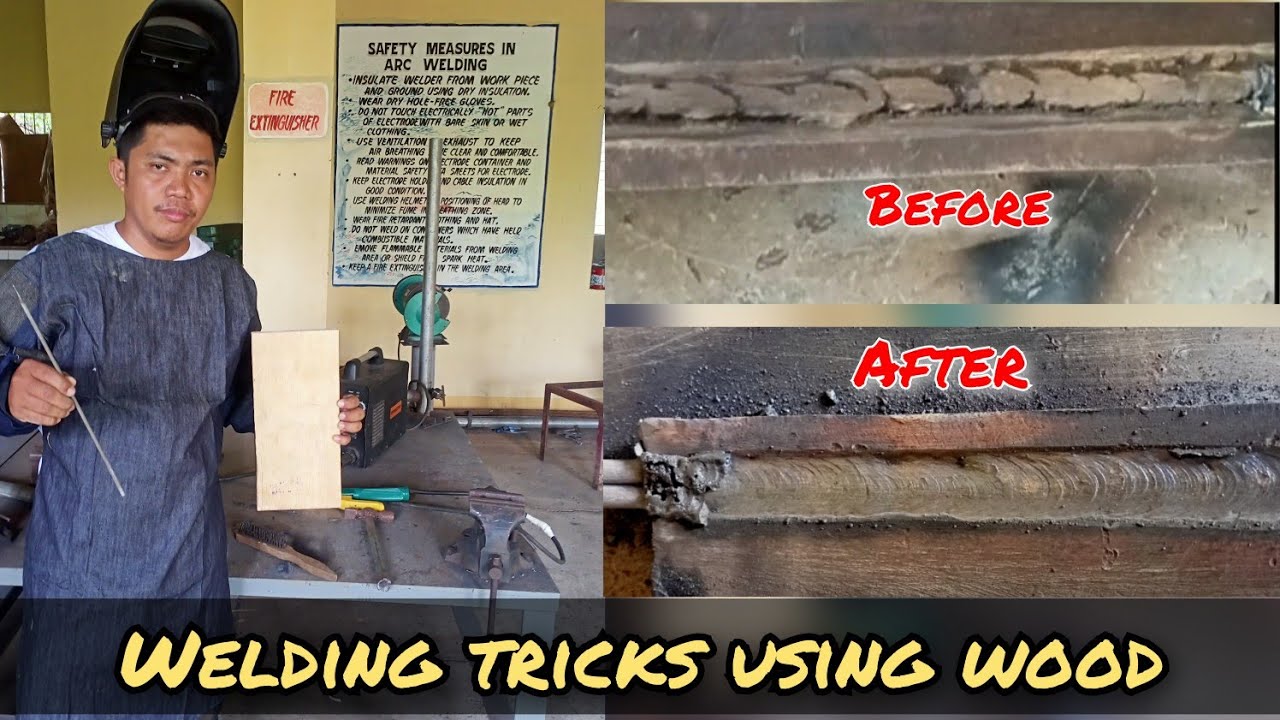 Welding tricks using wood! Approved! 👍 - YouTube