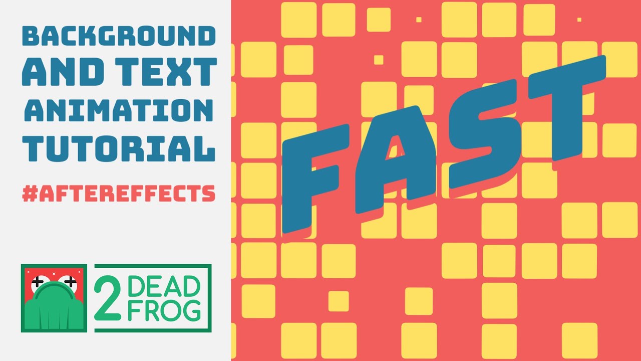 Background and Text Animation | After Effects Tutorial - YouTube