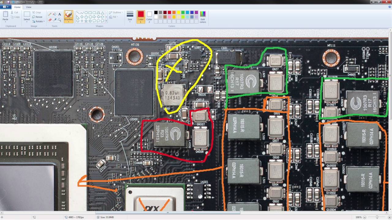R9 295X2 PCB breakdown and hard mods - YouTube