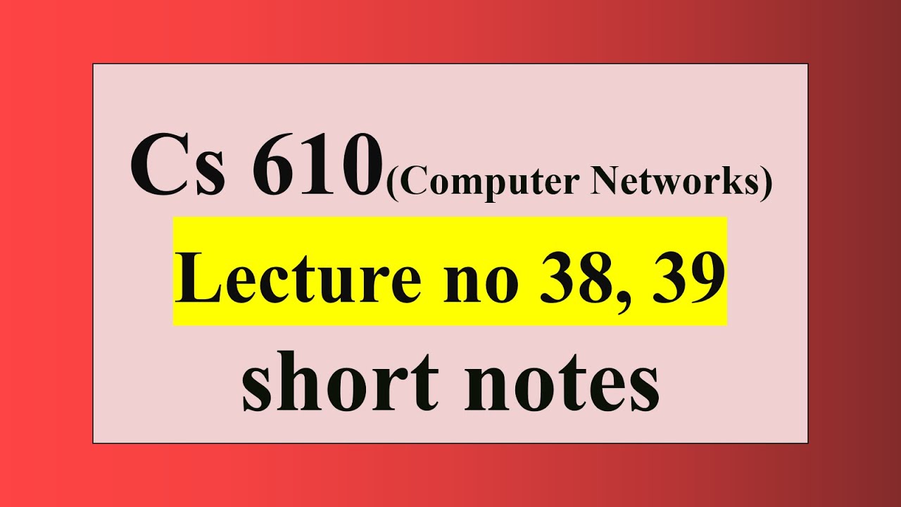 CS610 lec 38, 39 short notes | cs610 finalterm preparation | cs610 ...