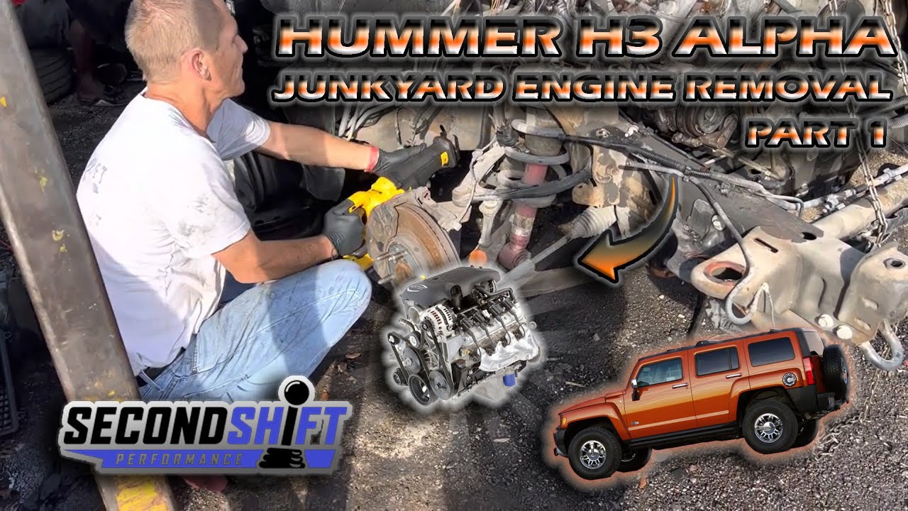Junkyard LS Engine Pull – 5.3L Removal Part 1 (Hummer H3 Alpha Swap ...
