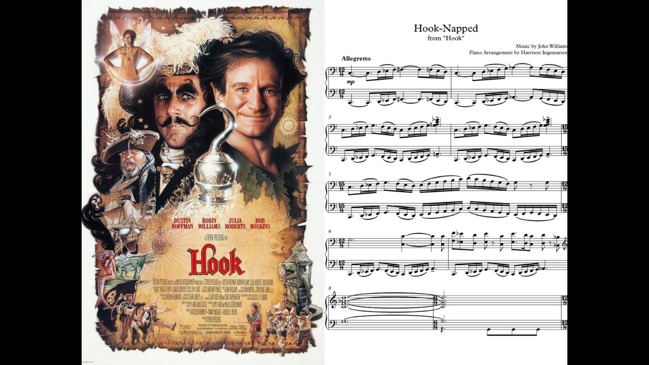 Hook OST - Hook-Napped ♪Piano Sheet Music♪ - YouTube