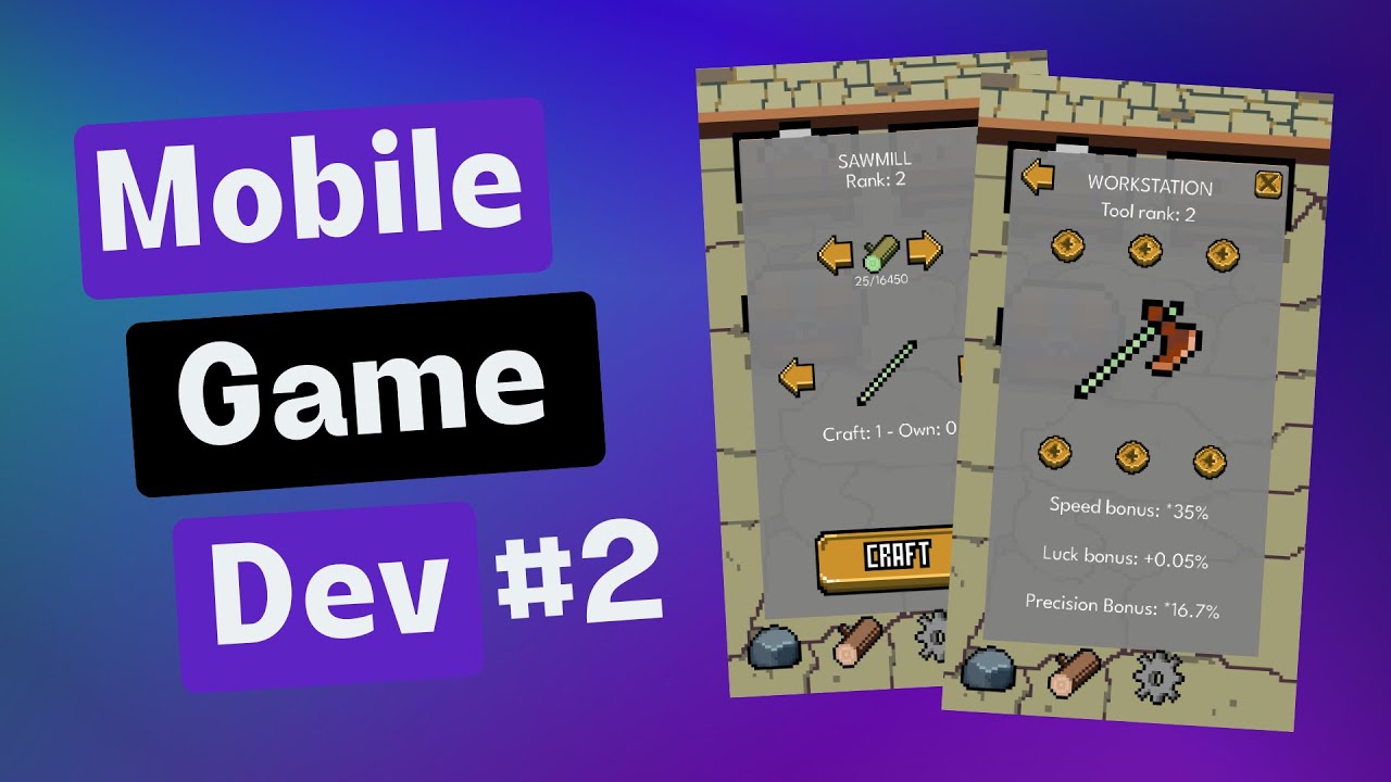 Creating an Idle Mobile Game - General gameloop complete - YouTube