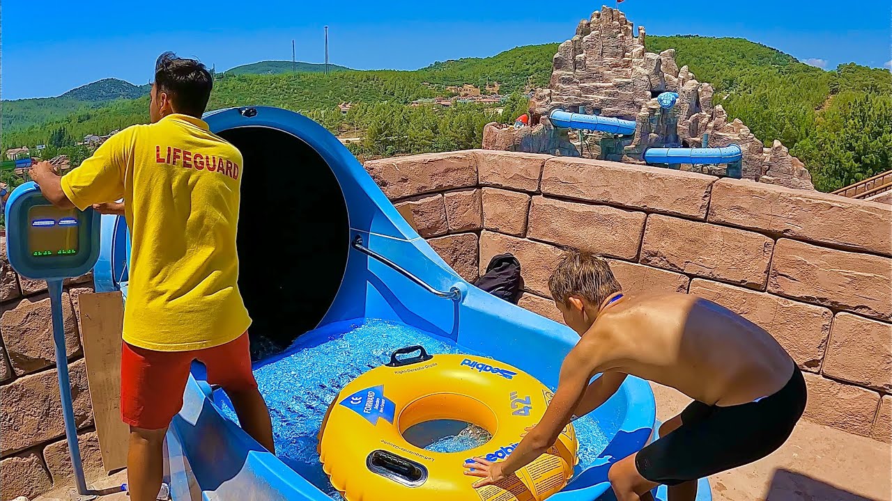 Space Shuttle Water Slide at Orka World Waterpark - YouTube