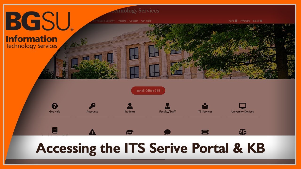 Accessing the ITS Service Portal and Knowledge Base - YouTube