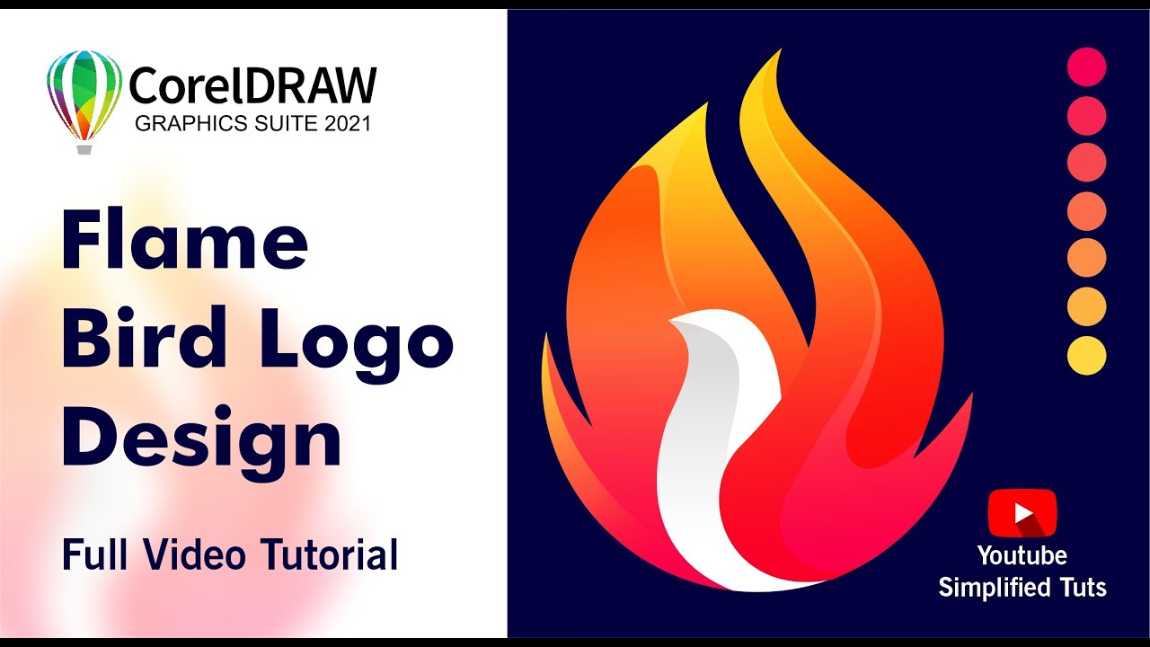 Flame Bird Logo | CorelDRAW 2021 tutorial in Hindi by Ashish ...