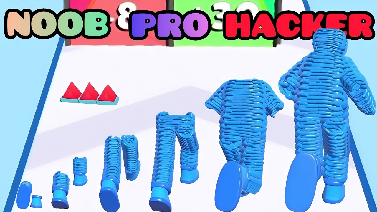 NOOB vs PRO vs HACKER in Human Giant - YouTube