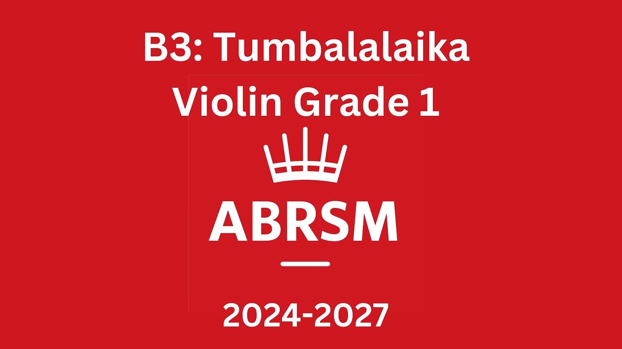 ABRSM Violin Grade 1 B3: Tumbalalaika #violin #music - YouTube