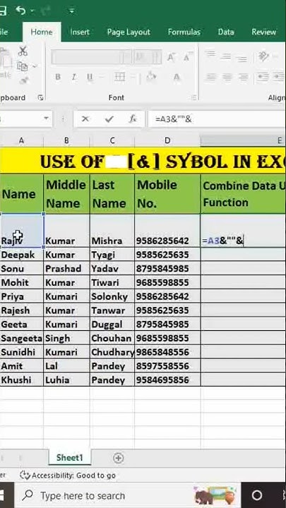How to use and function in excel I MS-Excel And Function I & formula ...