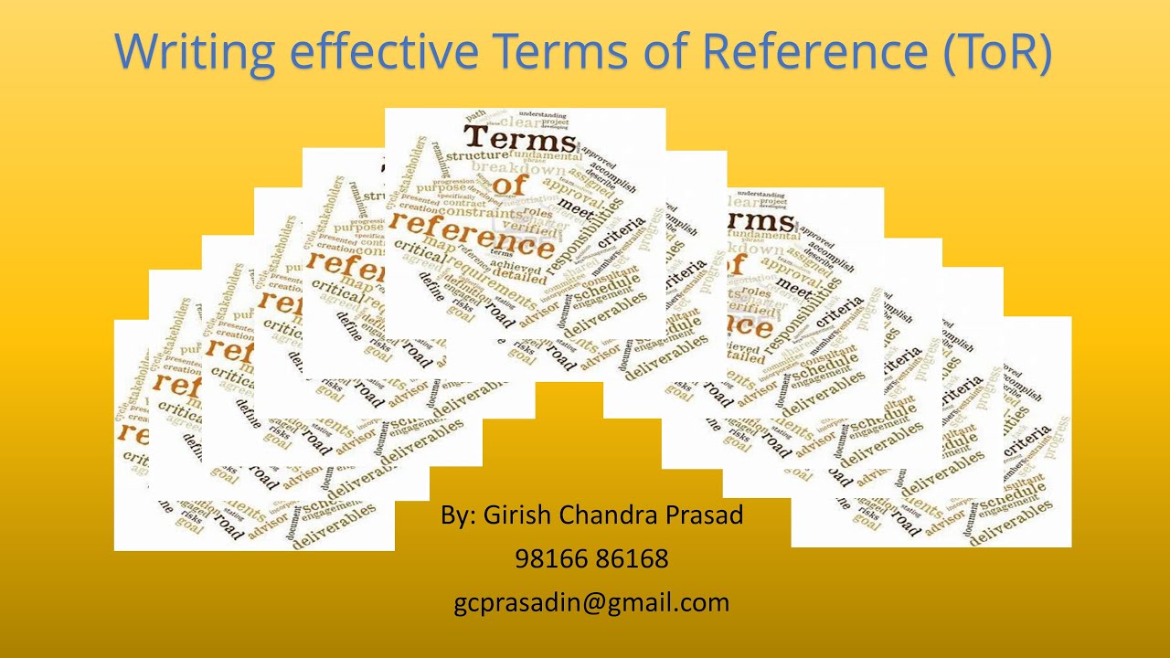 Writing effective Terms of Reference (TOR) - YouTube