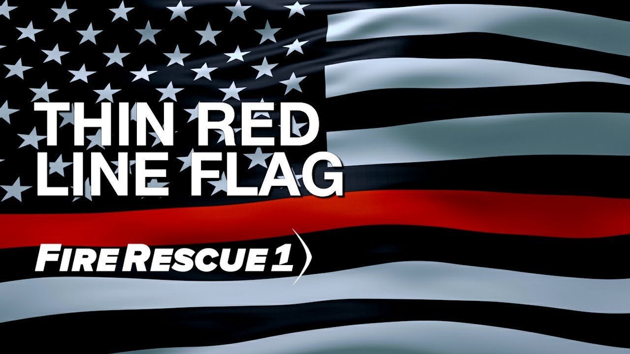 Thin red line flag: What does it mean to firefighters - YouTube