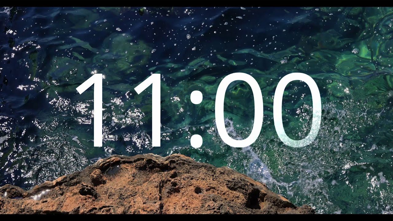 11 Minute Timer with Alarm Bell - Relaxing Acoustic Guitar - YouTube