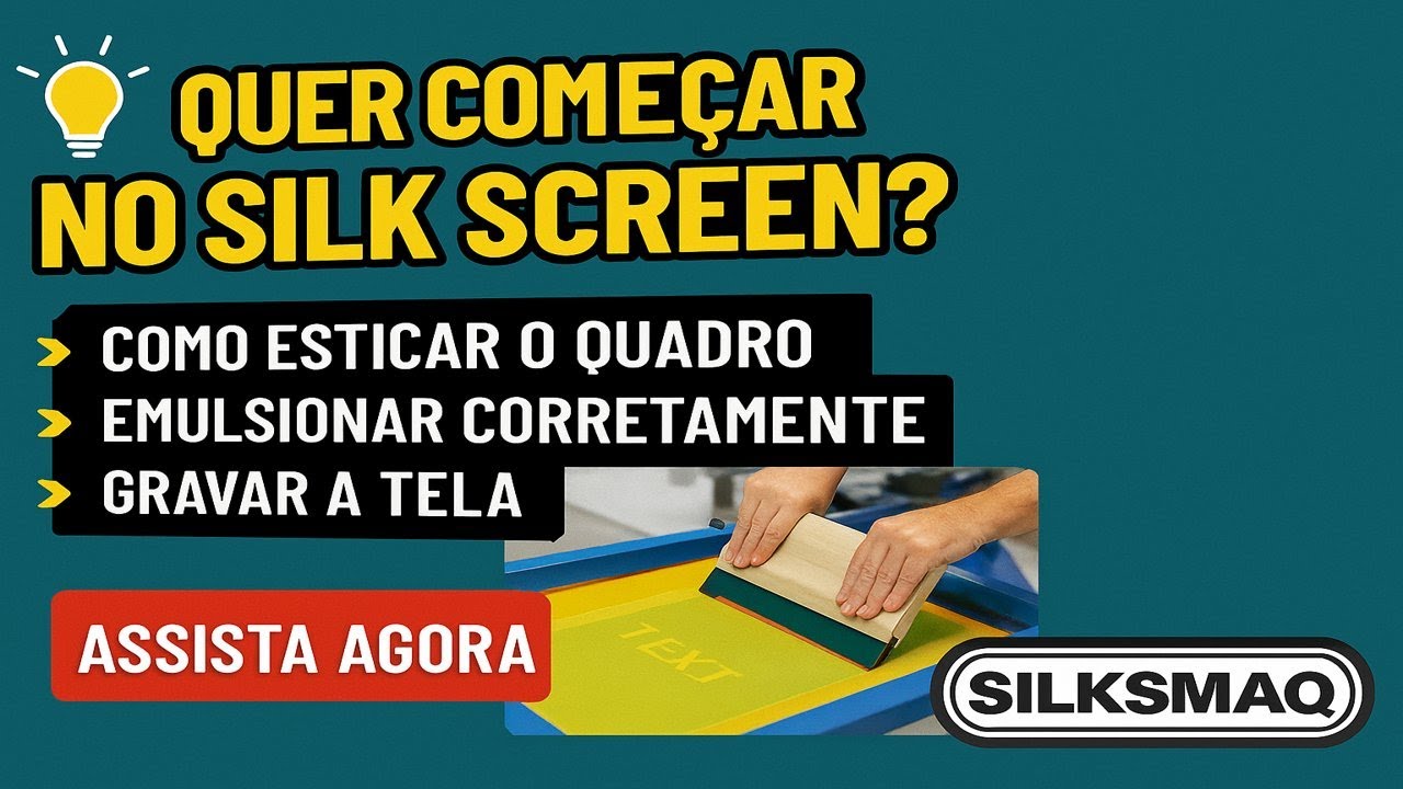 Aprenda Silk Screen em Casa: Guia Básico para Iniciantes com a SILKSMAQ ...