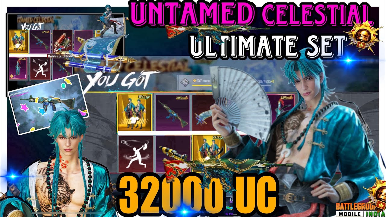 OMG😱32000 UC Untamed Celestial Ultimate Set Creat Opening #bgmimobilegamingcommunity #bgmi # ...