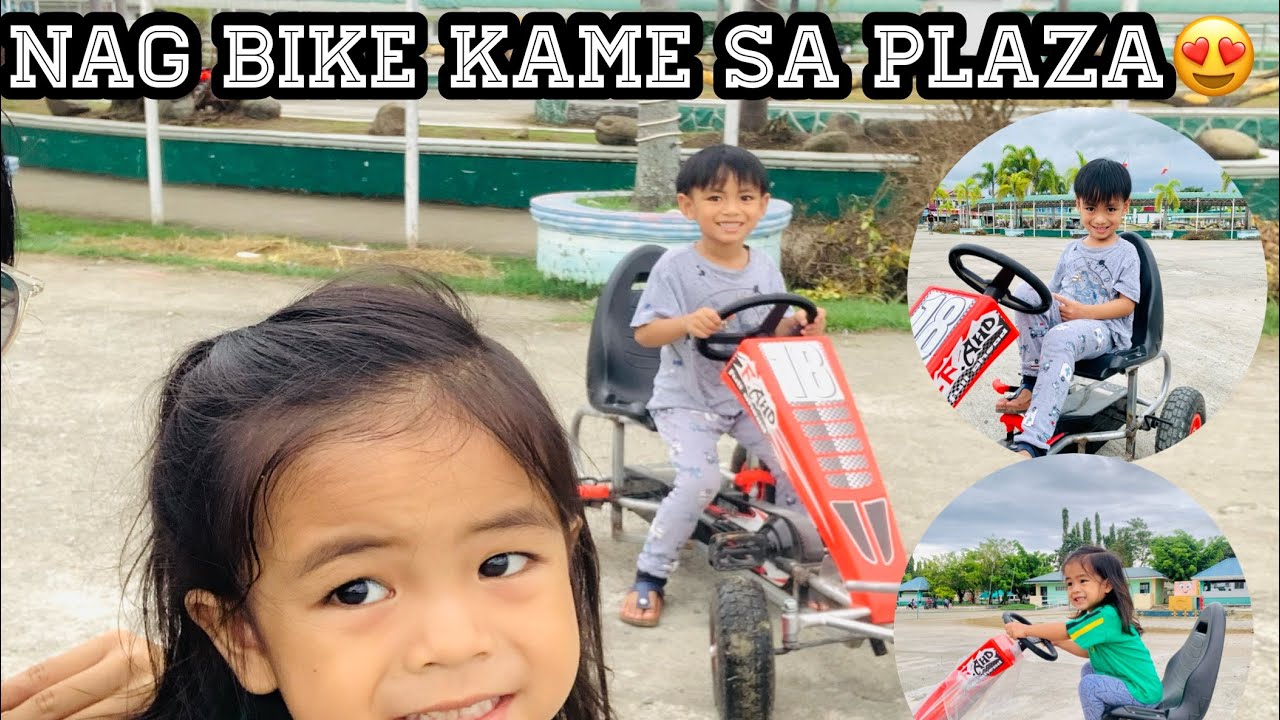 Nag bike kame sa plaza 🥰 SINO KAYA UNANG NAPAGOD 🤣 - YouTube