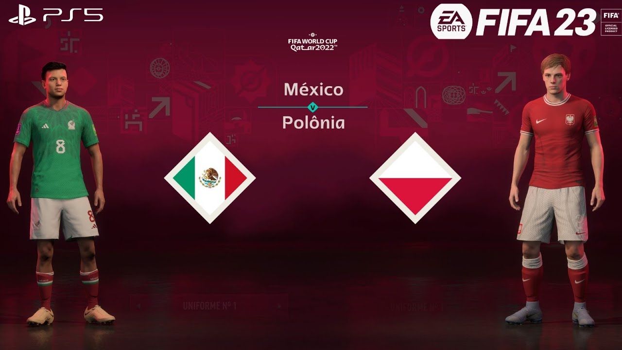 FIFA 23 - México vs Polônia | Gameplay PS5 [4K 60FPS] Copa do Mundo ...