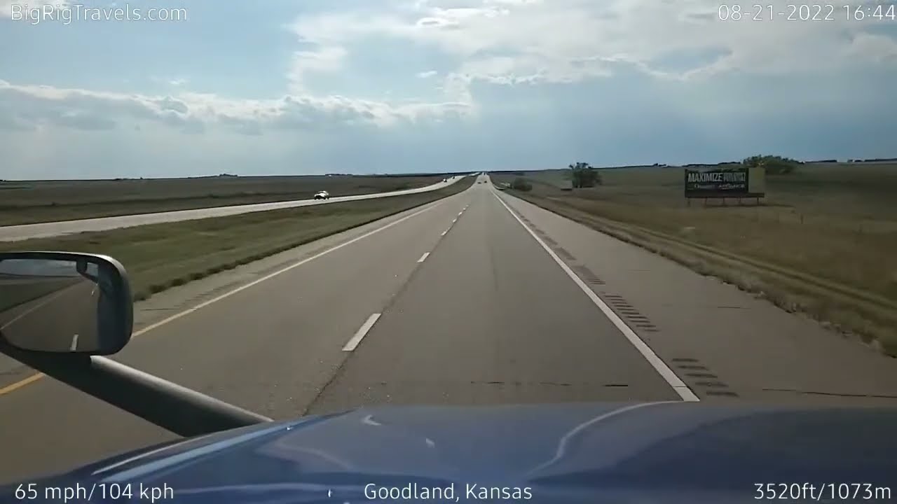 BigRigTravels LIVE | near Edson to Goodland, KS (8/21/22 5:40 PM MDT ...