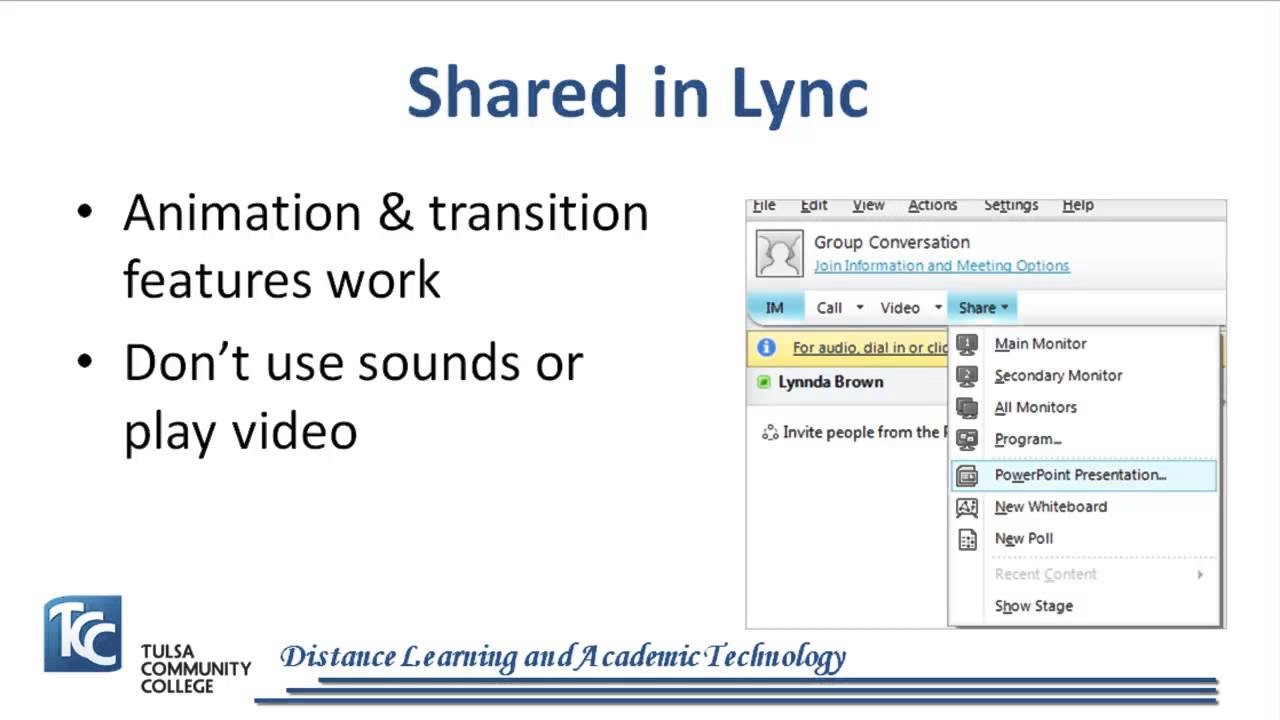Lync Recording: Creating an Effective PowerPoint - YouTube