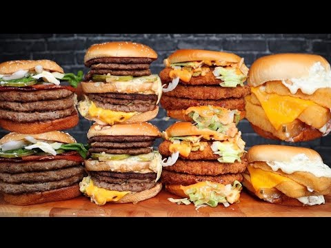 (ASMR NO TALKING) TRIPLE BIG MAC, TRIPLE QUARTER POUNDER BLT, TRIPLE ...